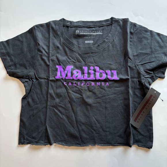Prince | Tops | Prince Peter Womens Xl Malibu California Cropped Tee ...
